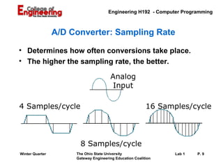 Lab 1 data acquisition fundamentals | PPT