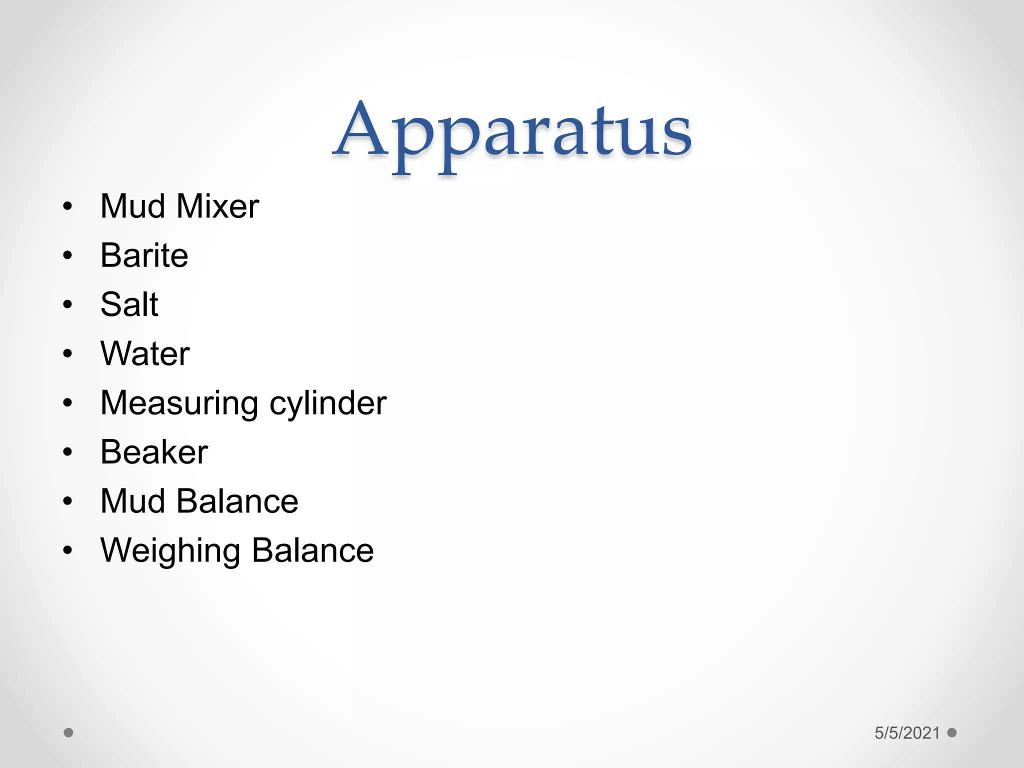 Lab 1 measurement of density of drilling mud samples using mud balance ...