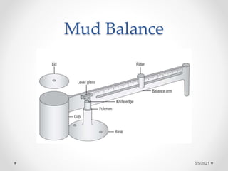 Lab 1 measurement of density of drilling mud samples using mud balance ...