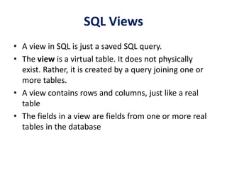 SQL lab number 10 in database system ppt | PPT