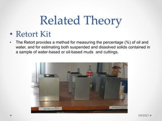 Lab 10 measurement of the oil, water and solid contents of drilling mud ...