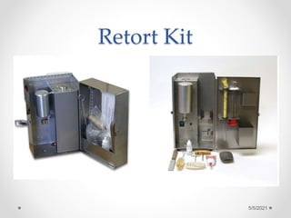 Lab 10 measurement of the oil, water and solid contents of drilling mud ...