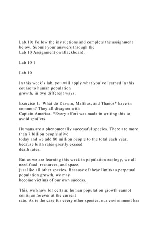 Lab 10 Follow the instructions and complete the assignment be.docx