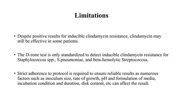 Inducible Clindamycin Resistance Test | PPTX | Infectious Diseases ...