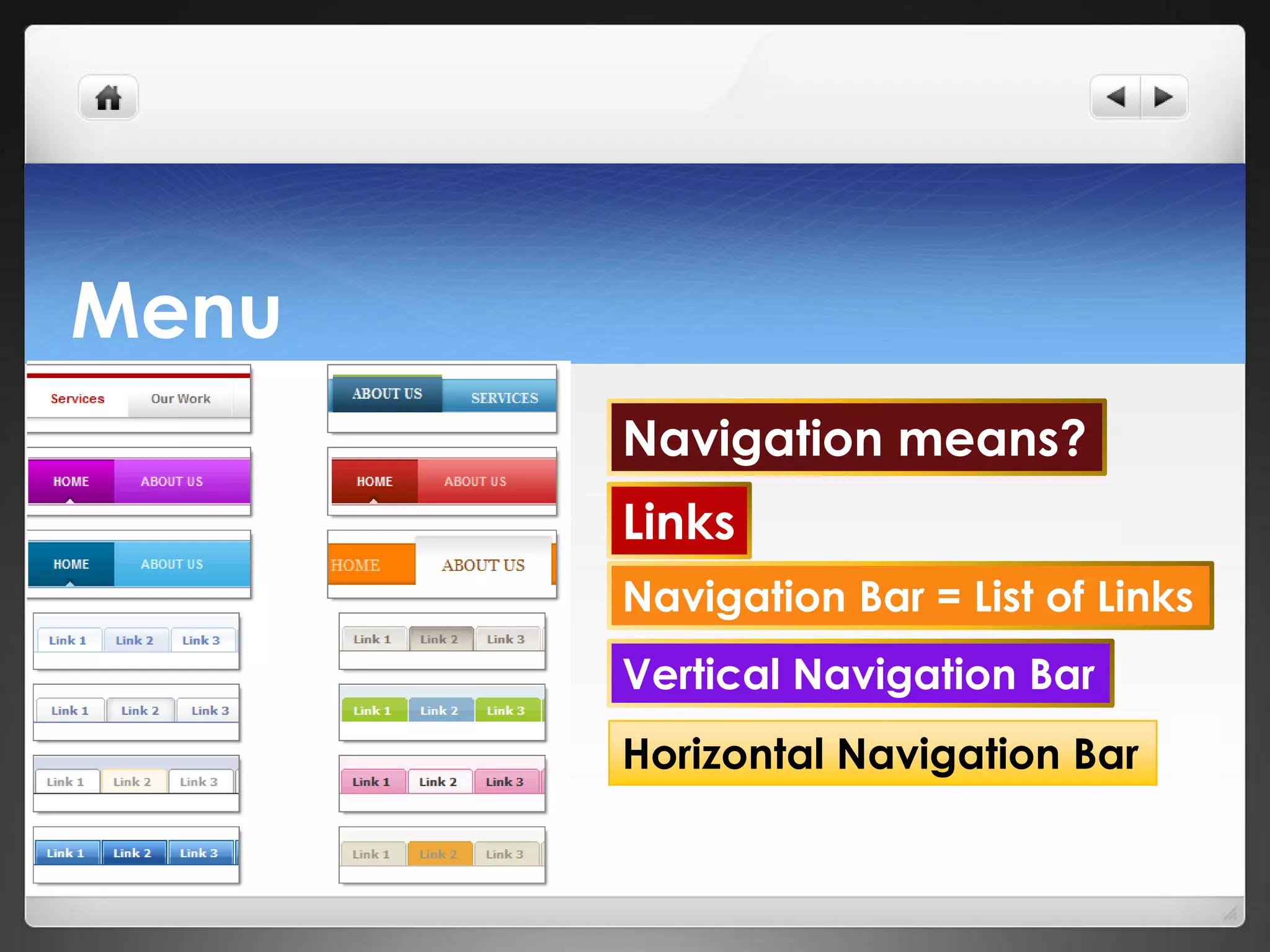Lab#10 navigation, links and hover rollovers | PDF