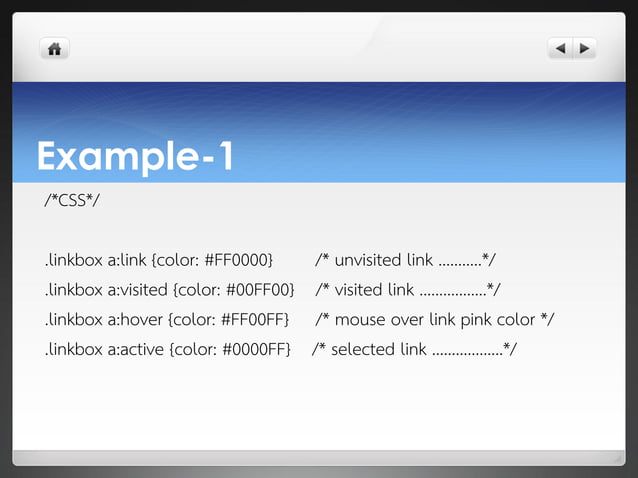 Lab#10 navigation, links and hover rollovers | PPT