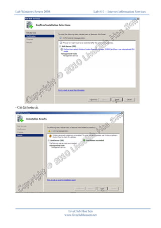 Lab 10 web server | PDF