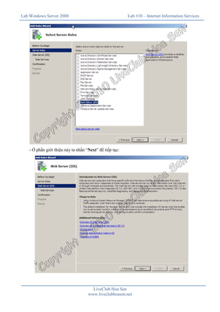Lab 10 web server | PDF