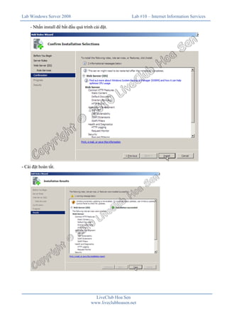 Lab 10 web server | PDF