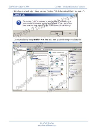 Lab 10 web server | PDF
