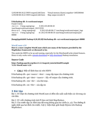 Lab 11 apache hadoop map reduce | PDF