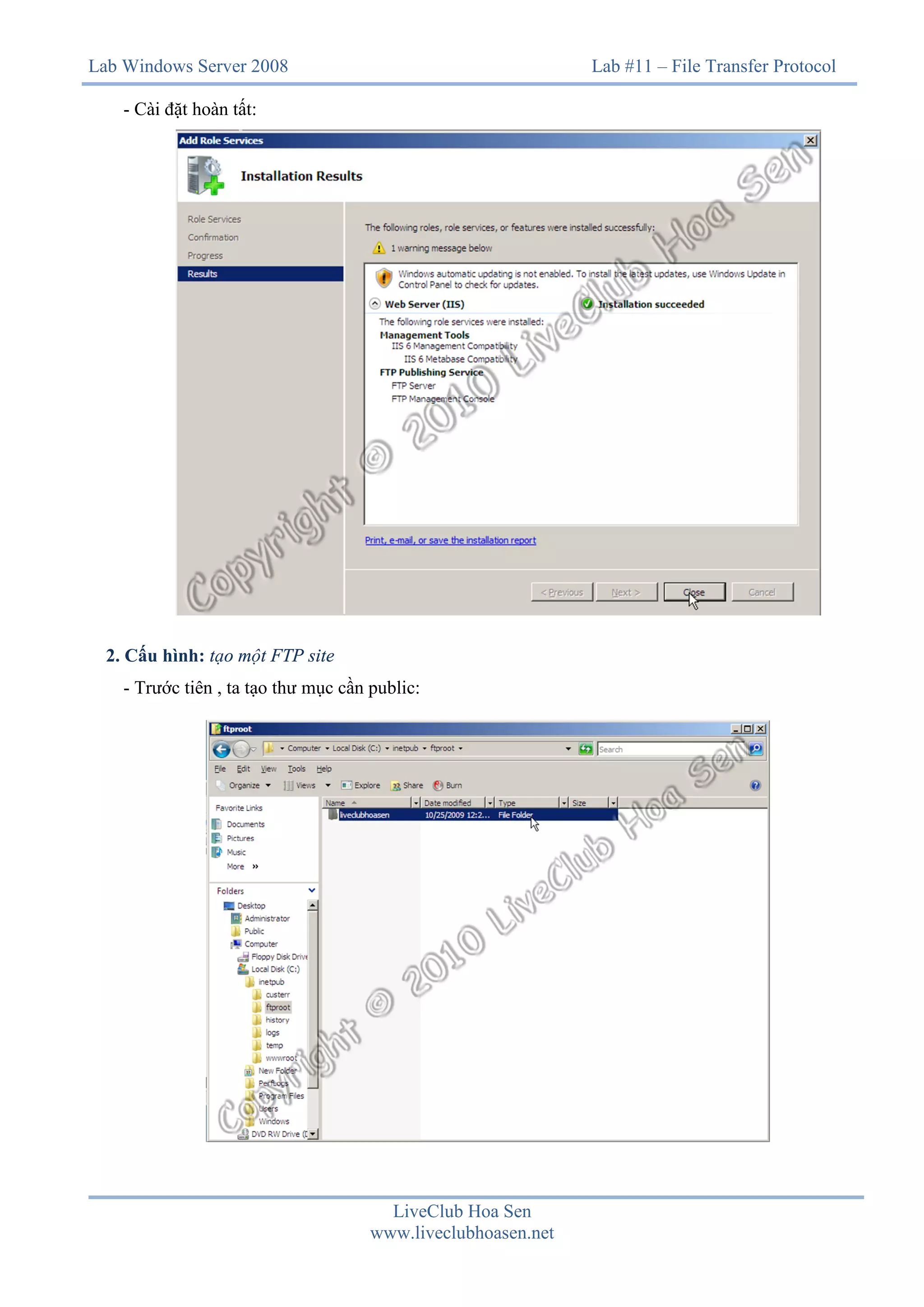Lab 11 ftp server | PDF