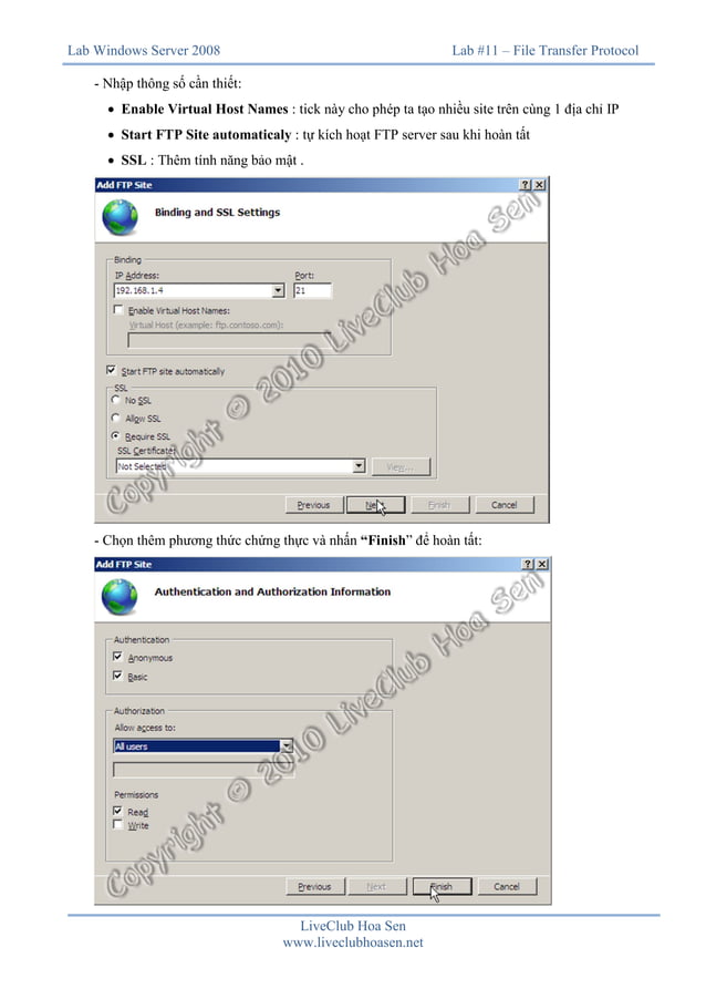 Lab 11 ftp server | PDF