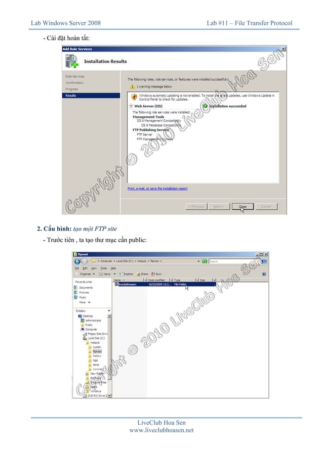 Lab 11 ftp server | PDF