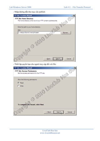Lab 11 ftp server | PDF