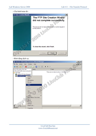 Lab 11 ftp server | PDF
