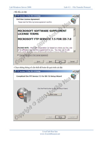 Lab 11 ftp server | PDF