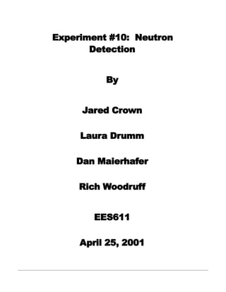 Neutron Detection | PDF