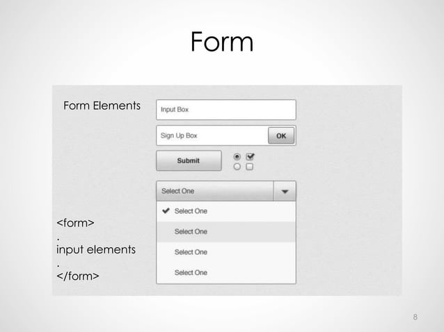 Table and Form HTML&CSS | PPTX