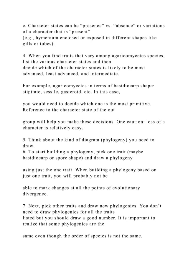 Lab 12 Building Phylogenies Objectives .docx | Reptiles | Pets