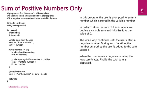 Introduction to Loops using C++. Exploring While&Do-While Loop | PPT
