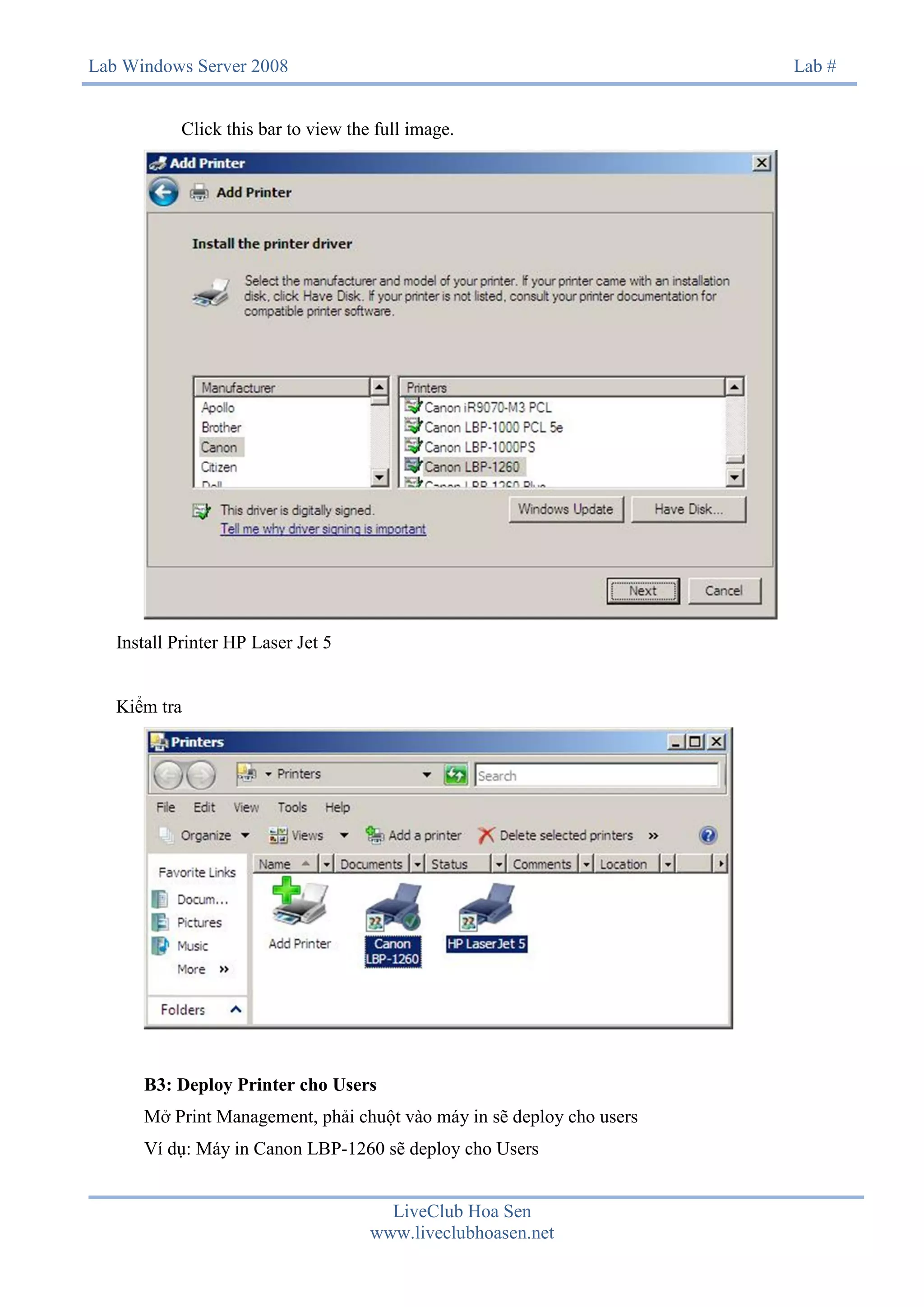 Lab 12 print server | PDF