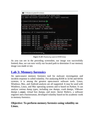 Digital Forensics Lab Experiment 13 Memory Forensics | PDF