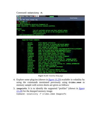 Digital Forensics Lab Experiment 13 Memory Forensics | PDF