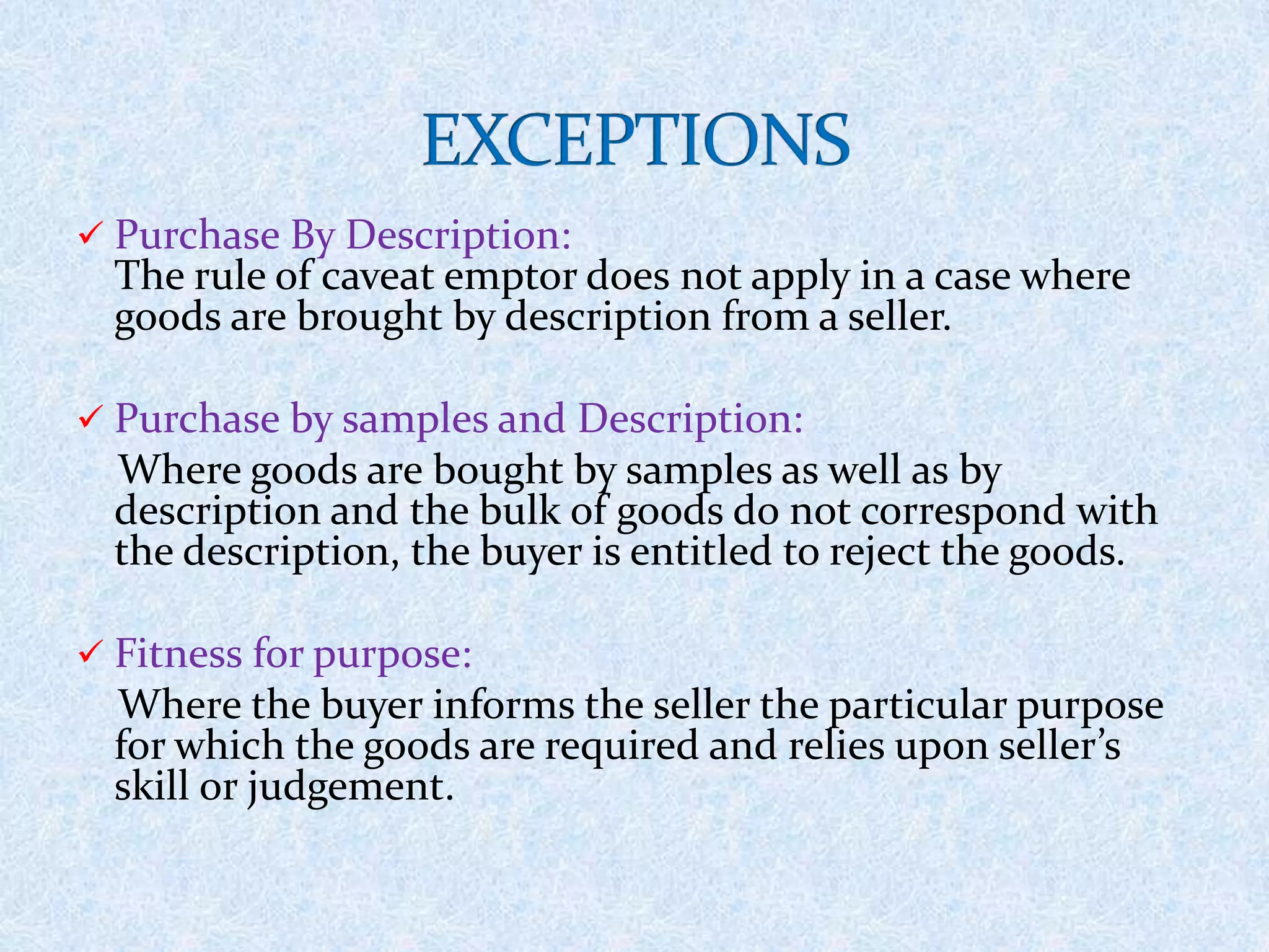 Caveat Emptor | PPTX