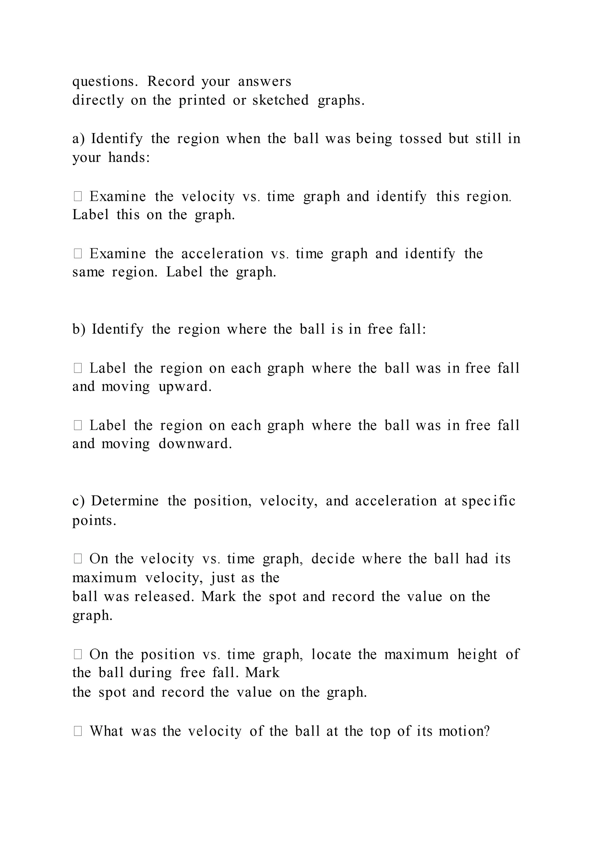 Lab 1 ball toss data analysis (physics with vernier experimen | DOCX