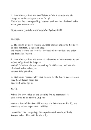 Lab 1 ball toss data analysis (physics with vernier experimen | DOCX
