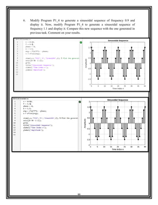 Lab 1 digital signal processing in matlab | PDF