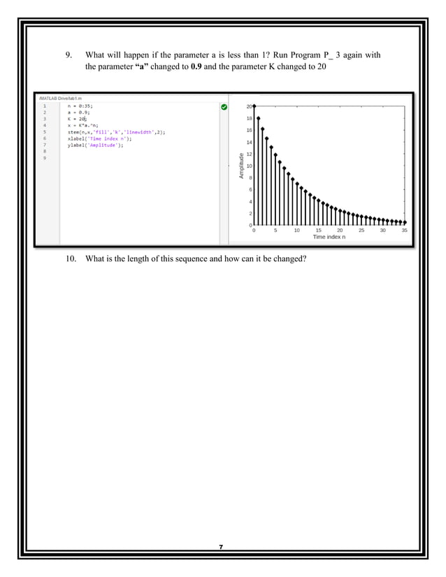 Lab 1 digital signal processing in matlab | PDF