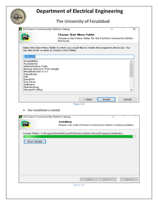 Lab (1) installation of python | PDF