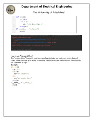 Lab (1) installation of python | PDF