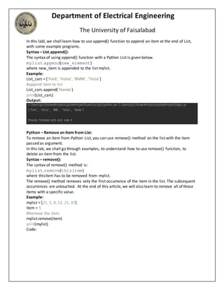 Lab (1) installation of python | PDF