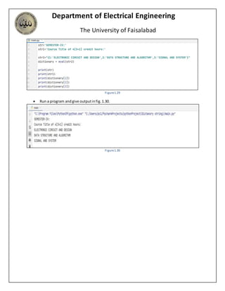 Lab (1) installation of python | PDF