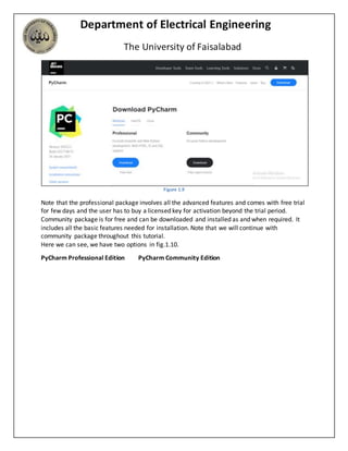 Lab (1) installation of python | PDF