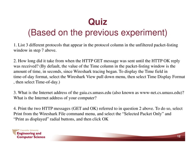 Introduction To Wireshark For Packet Tracker Pdf Computer Networking Computing