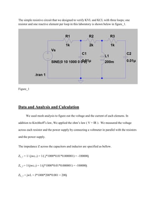 Lab 2 kirchhoffs voltage and current laws by kehali bekele ...