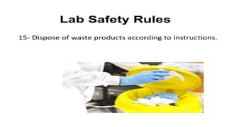 DPT - Microbiology - II (Microbiology Lab Safety Procedures) | PPTX