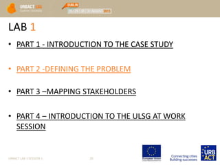 URBACT Summer University 2013 - Labs - Mixed Use of City Centers - Session 1 | PPTX | Business ...