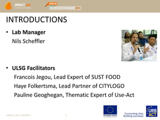 URBACT Summer University 2013 - Labs - Mixed Use of City Centers - Session 1 | PPTX | Business ...