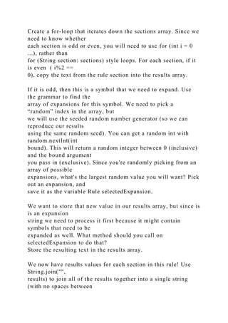 Lab 1 Recursion Introduction Tracery (tracery.io.docx