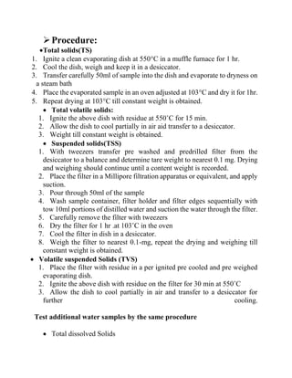 Lab 1 solid determination | PDF