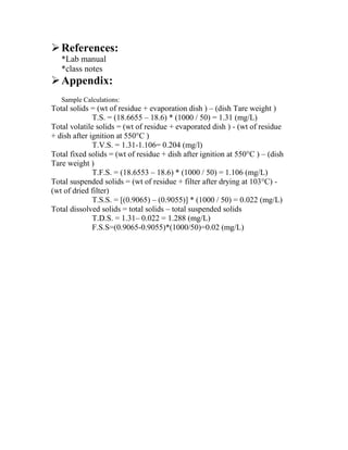 Lab 1 solid determination | PDF