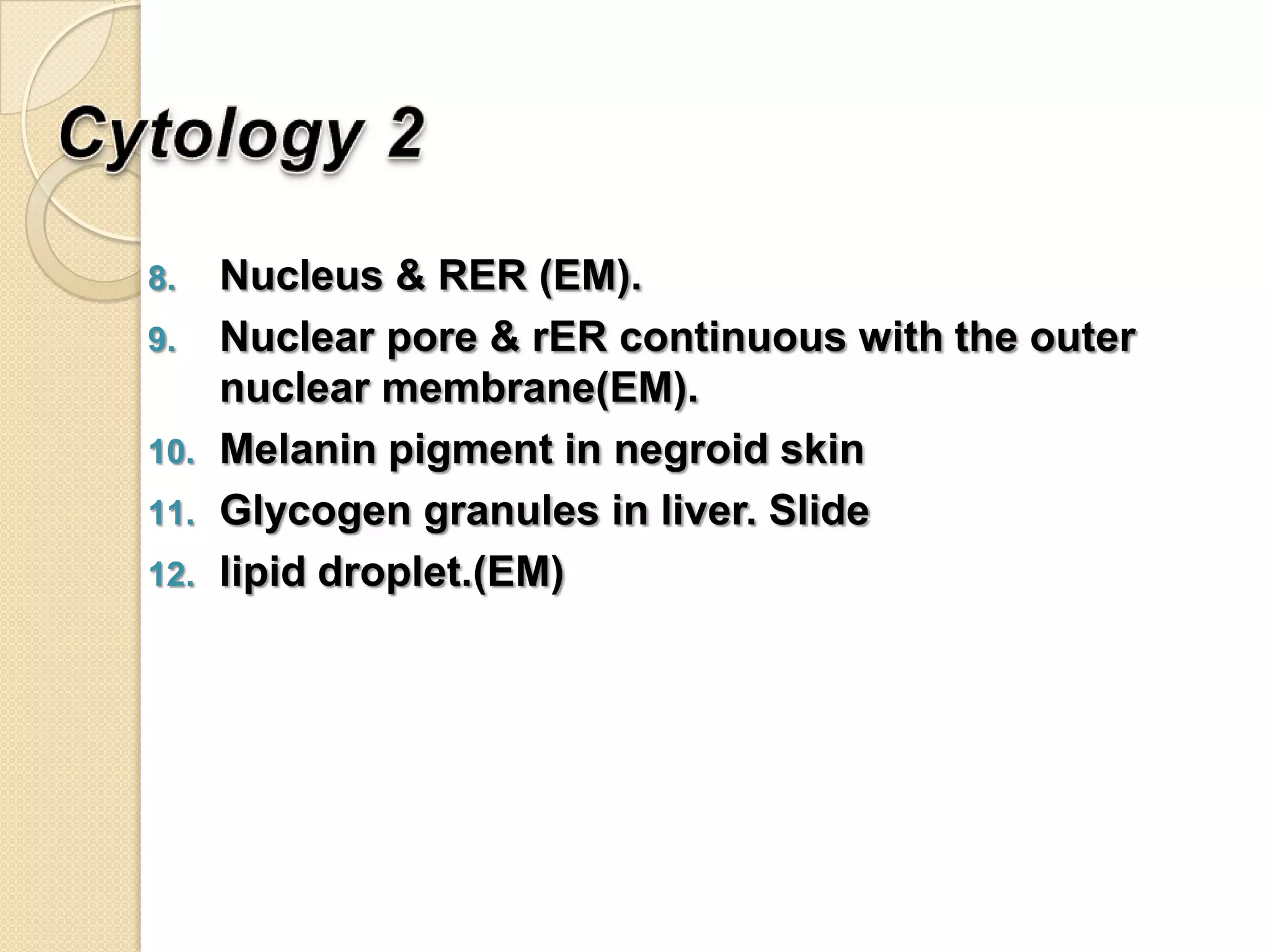 Lab 1st year cytology | PPTX