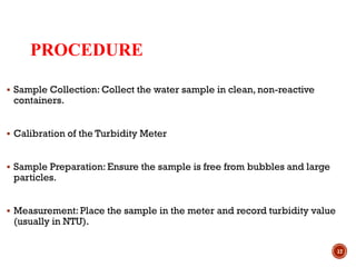 Lab report Lab report ph and turbidity 1 | PDF