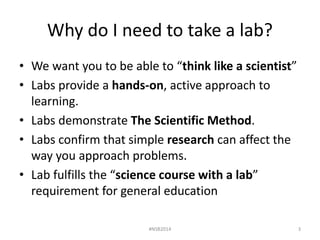 Lab 1 – the scientific method and termite trails fall 2014 | PPTX