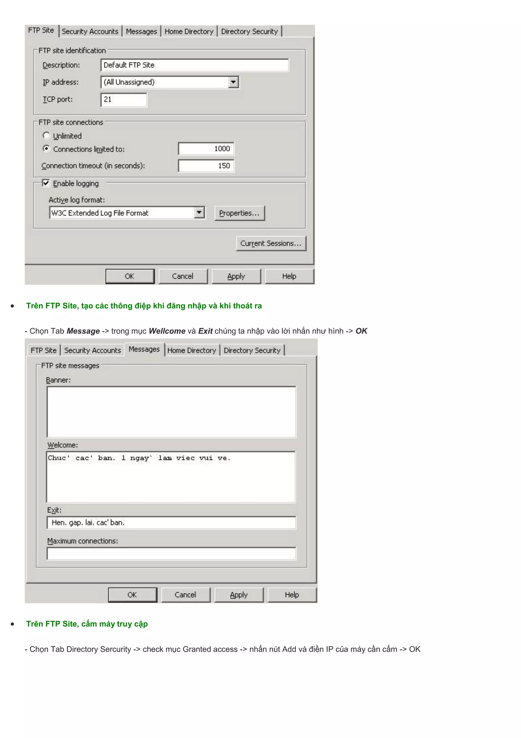 Lab 1 xay dung ftp server | PDF